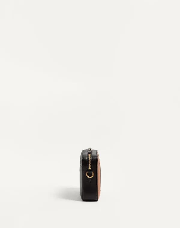 Valentino Garavani Viva Vlogo Signature Zip-up Crossbody Bag - Black/brown