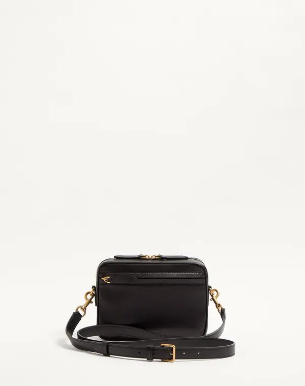 Valentino Garavani Viva Vlogo Signature Zip-up Crossbody Bag - Black/brown