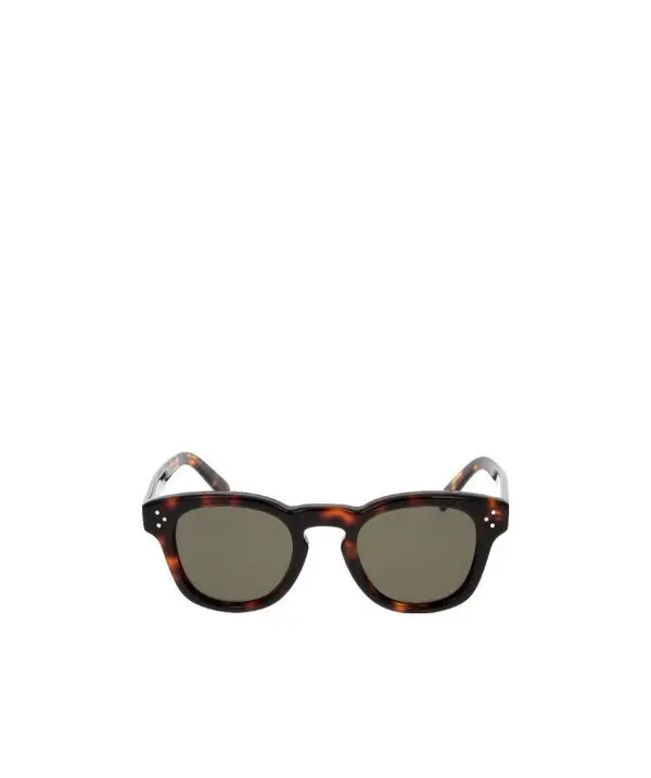 Celine Tortoiseshell Logo Sunglasses - Brown