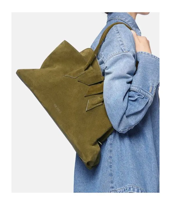 Attico The La Passeggiata Tote Bag - Khaki