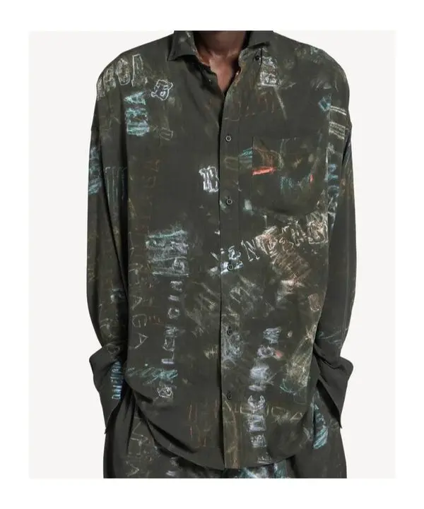 Balenciaga Collared Long-sleeve Shirt