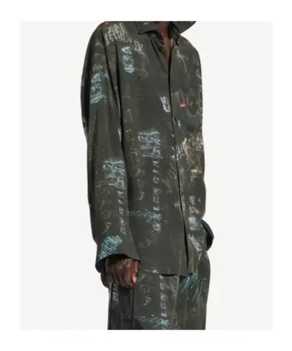 Balenciaga Collared Long-sleeve Shirt