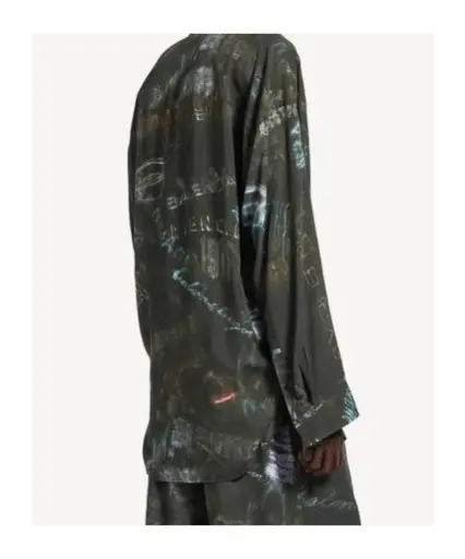 Balenciaga Collared Long-sleeve Shirt