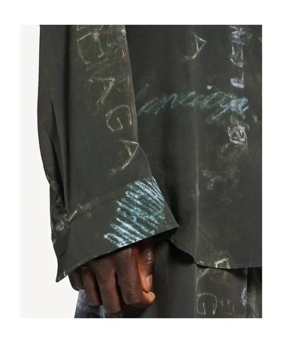 Balenciaga Collared Long-sleeve Shirt