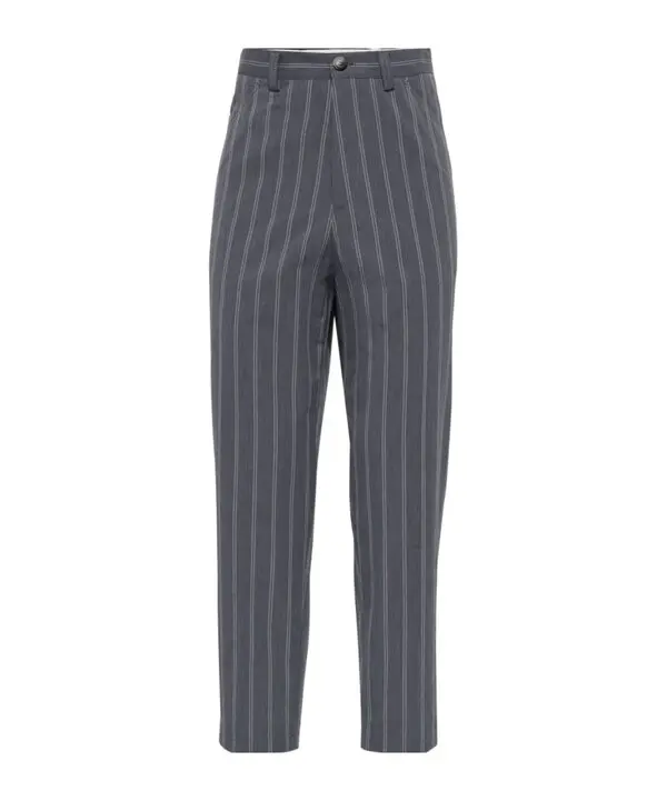 Brunello Cucinelli Tailored Striped Trousers