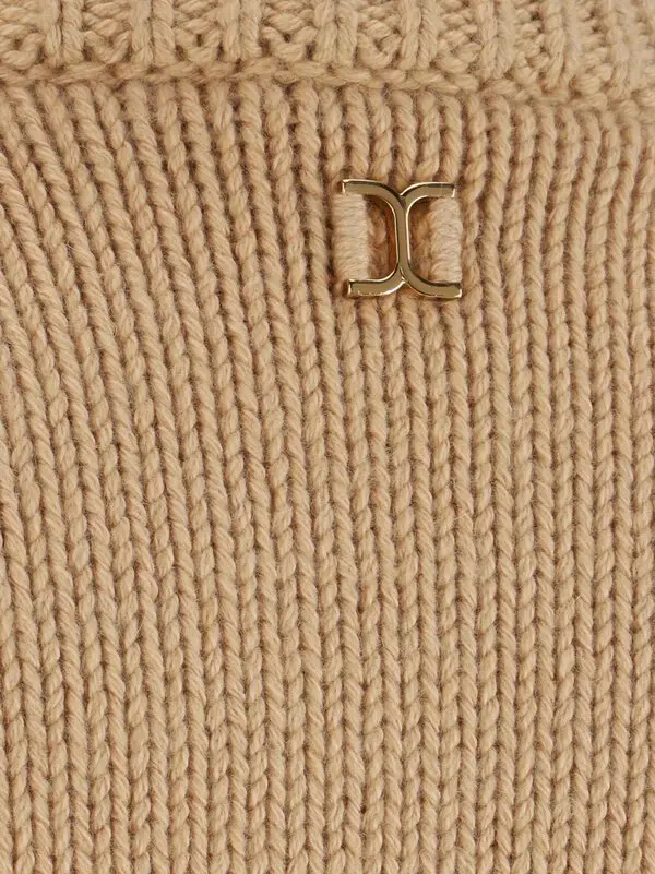 Chloé Oversized Knitted Jumper With Round Neck - Nude