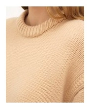 Chloé Oversized Knitted Jumper With Round Neck - Nude