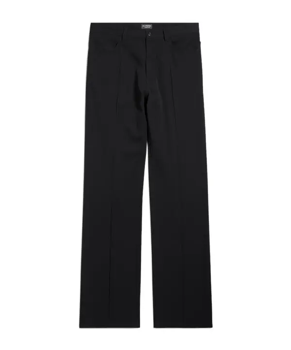 Balenciaga Straight Fit Tailored Pants - Black