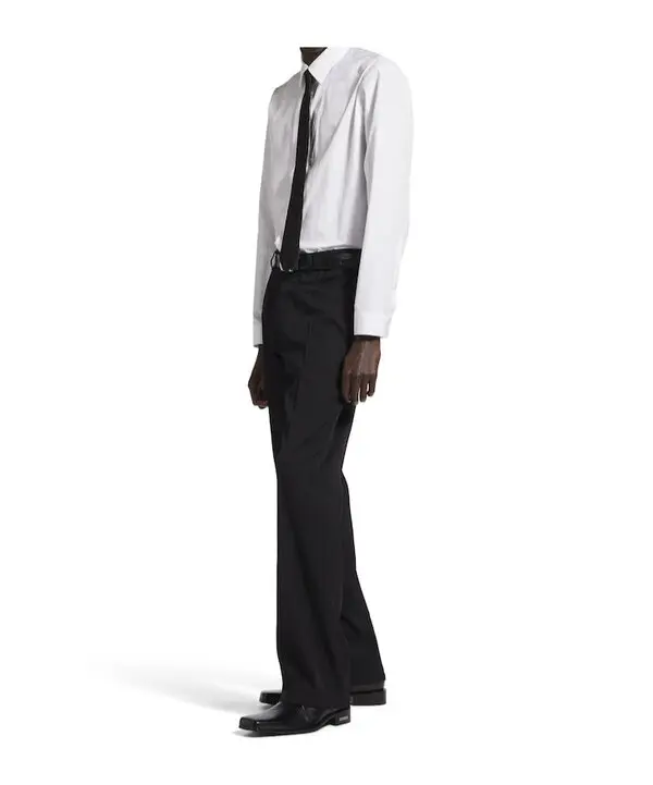 Balenciaga Straight Fit Tailored Pants - Black