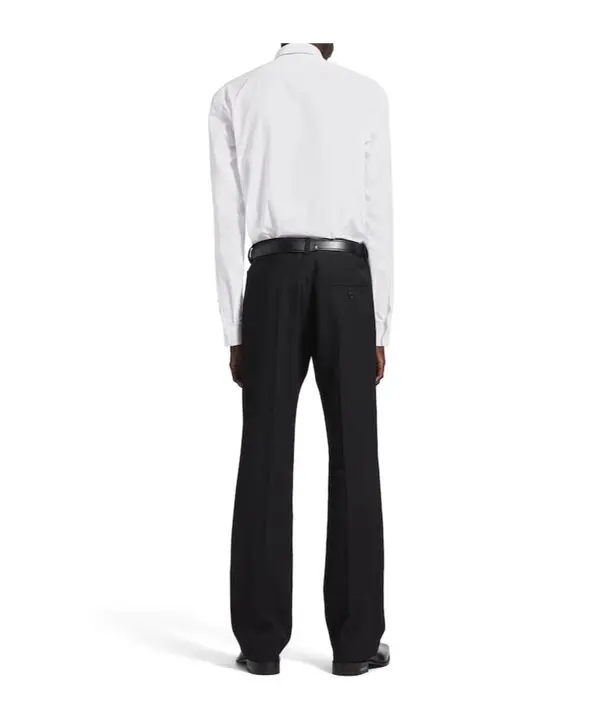 Balenciaga Straight Fit Tailored Pants - Black