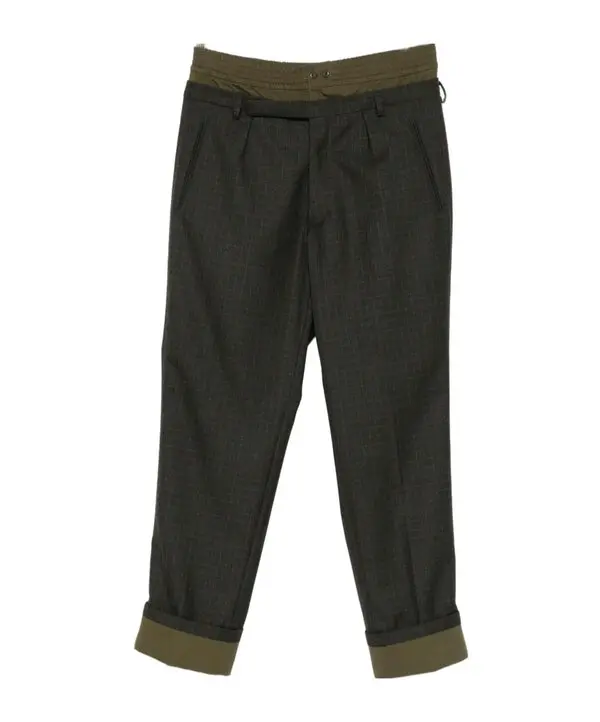 Prada Layered Pleated Trousers