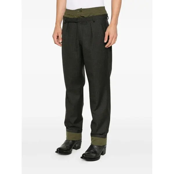 Prada Layered Pleated Trousers