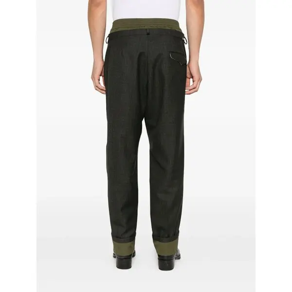 Prada Layered Pleated Trousers