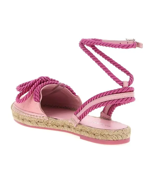 MACHMACH Mach & Mach Double Bow Strapped Espadrilles