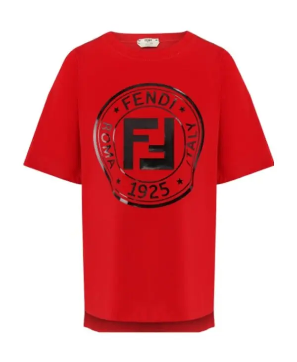Fendi Round-necked T-shirt - Red