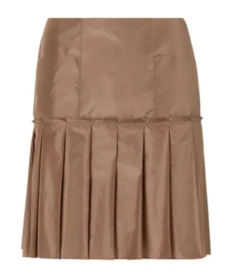 Fendi Pleated Taffeta Skirt