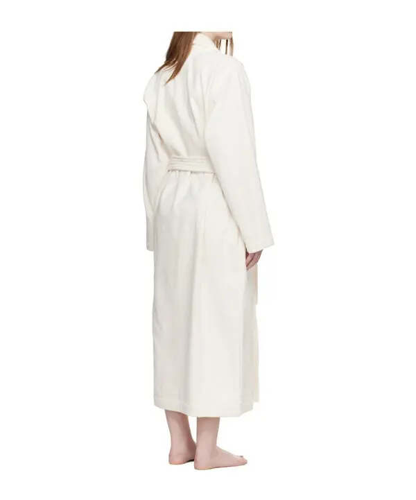 TEKLA Lace-up Bathrobe - Ivory