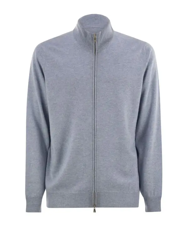 Brunello Cucinelli High Neck Zip-up Cardigan - No