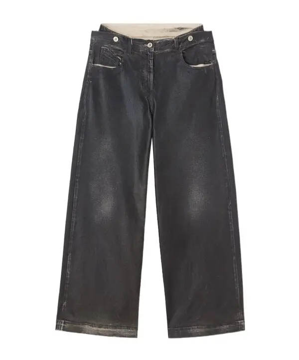 Attico Belted Jeans - Navy Blue