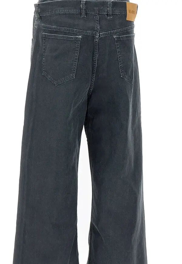 Attico Belted Jeans - Navy Blue