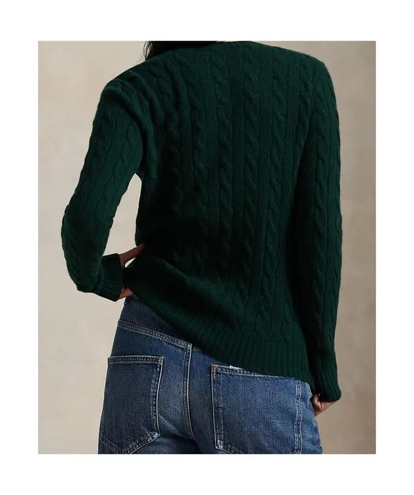Polo Ralph Lauren Cable Knit Crewneck Jumper - Black
