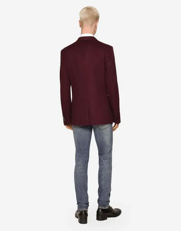 Dolce & Gabbana Embroidered-crest Blazer - Brown