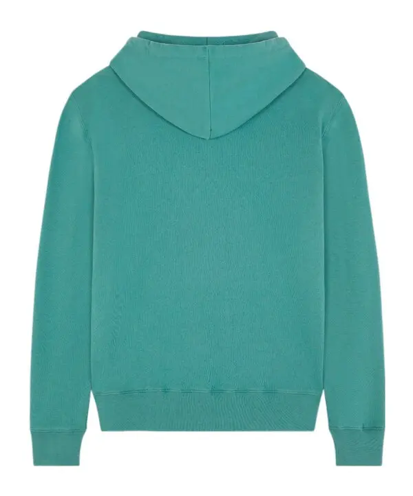 Maison Kitsuné Bold Fox Head Patch Drawstring Hoodie - Blue
