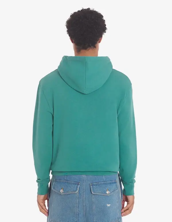 Maison Kitsuné Bold Fox Head Patch Drawstring Hoodie - Blue