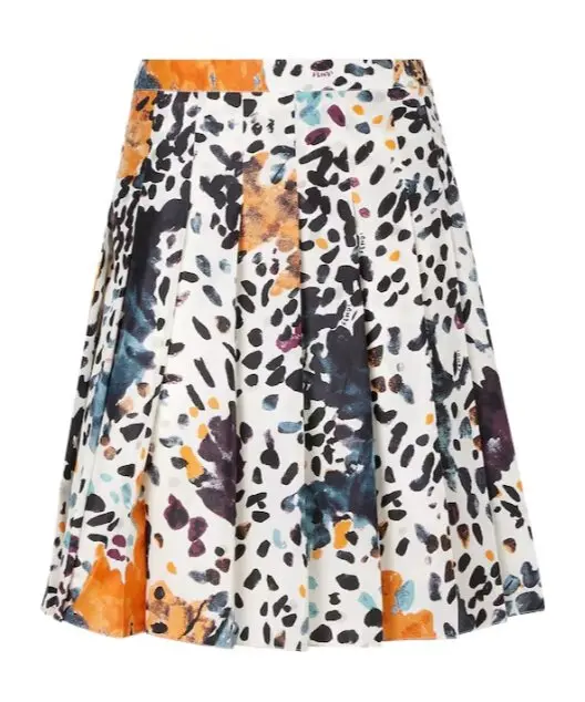 Fendi Falena Printed Midi Skirt - Colorful
