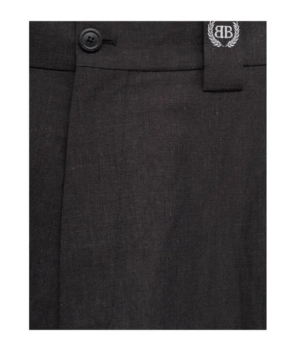 Balenciaga Bb Logo Wide-leg Trousers