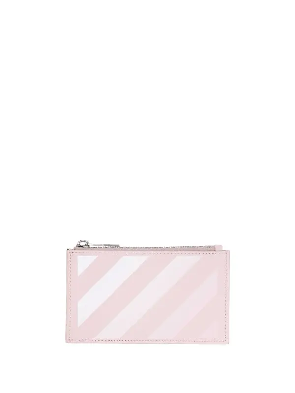 Off-White Zip-up Wallet - Pink