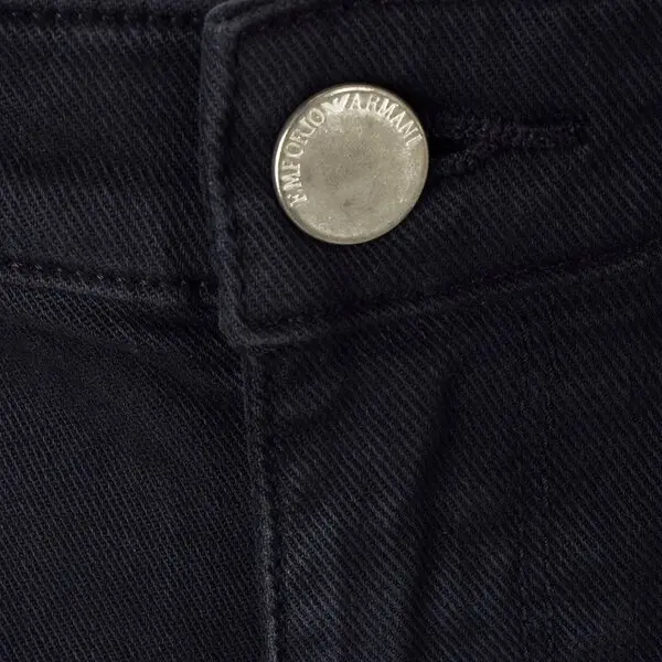 Emporio Armani Middle Waist Jeans With Front Buttons And Side Pockets