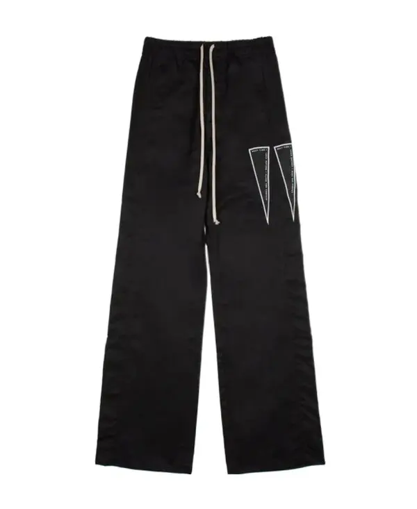 Rick Owens Logo-print Drawstring Trousers