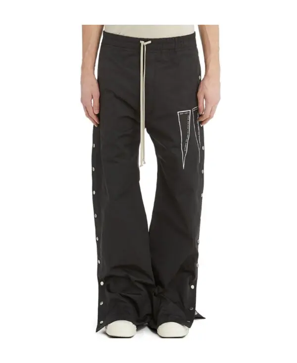 Rick Owens Logo-print Drawstring Trousers