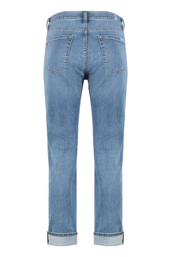 7 For All Mankind Slim Mid Rise Jeans