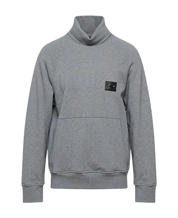 Neil Barrett High Neck Sweatshirt With Front Pocket - Gray