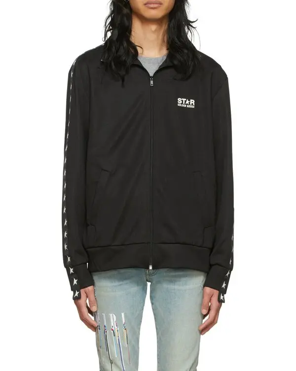 GOLDEN GOOSE Star Tape Zipped Jacket - Black