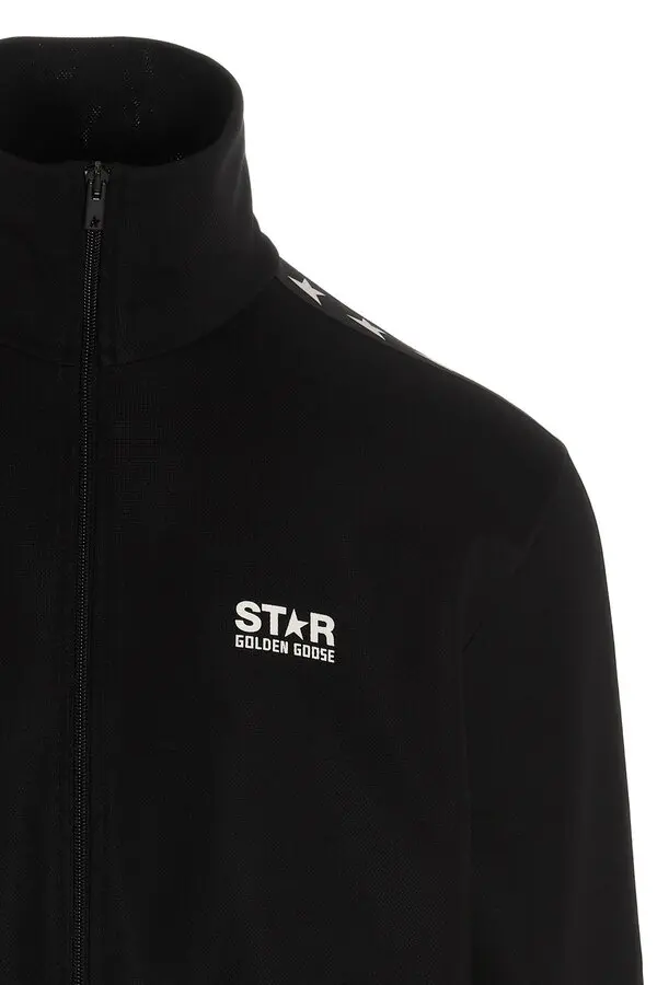 GOLDEN GOOSE Star Tape Zipped Jacket - Black