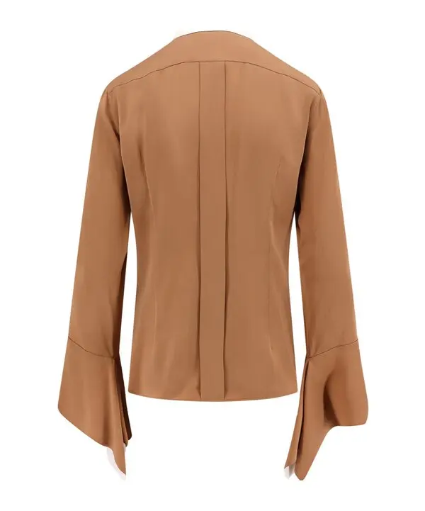 Max Mara Curved Hem Drop-shoulder Shirt