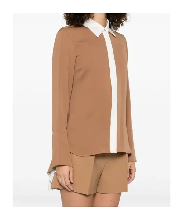 Max Mara Curved Hem Drop-shoulder Shirt