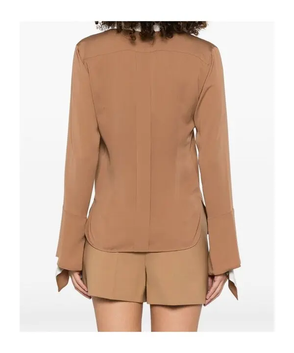 Max Mara Curved Hem Drop-shoulder Shirt