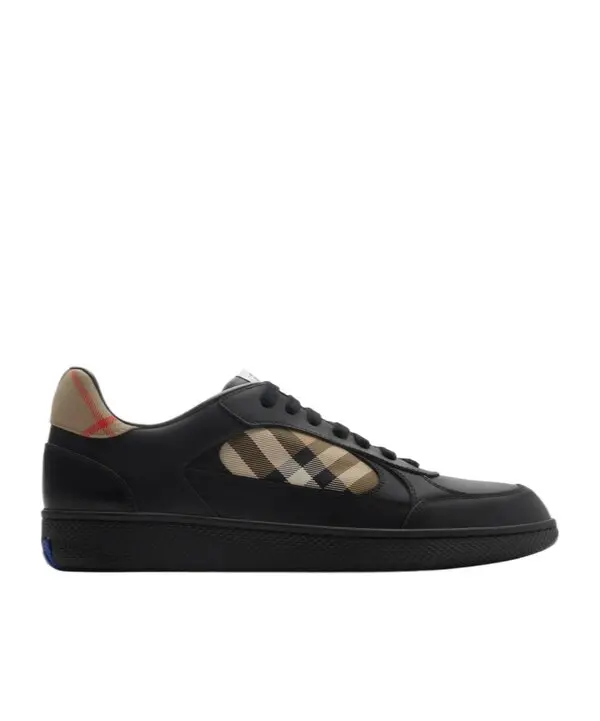 Burberry Terrace Lace-up Sneakers - Black/sand