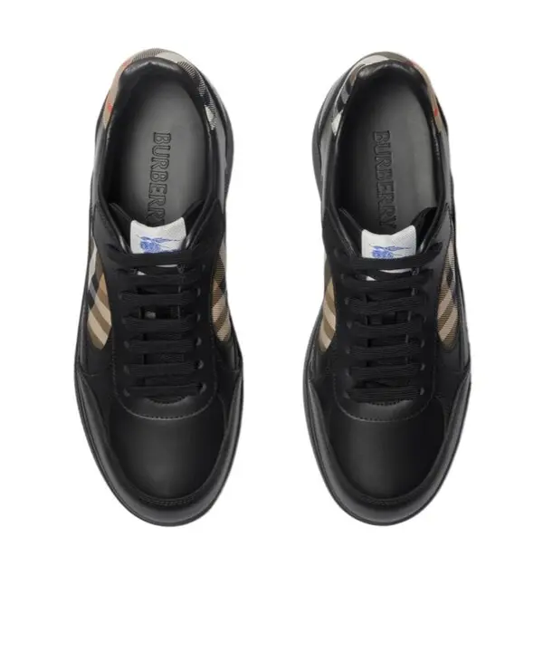Burberry Terrace Lace-up Sneakers - Black/sand