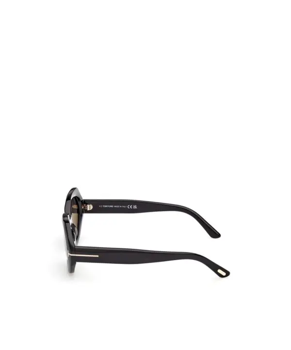 TOM FORD Full Frame Oval Sunglasses - Black