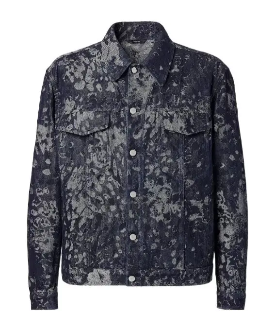 Fendi Falena Drops Jacquard Denim Oversize Jacket