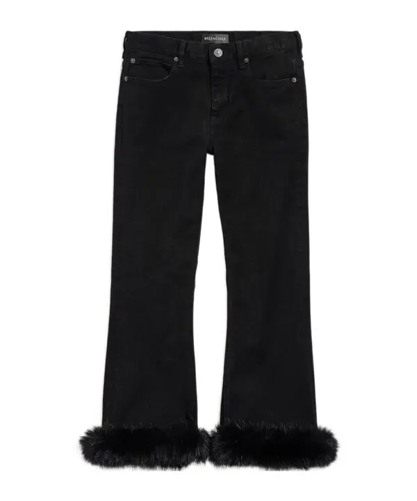 Balenciaga Flared Trim Detailed Pants