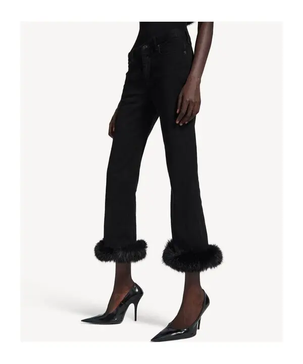 Balenciaga Flared Trim Detailed Pants