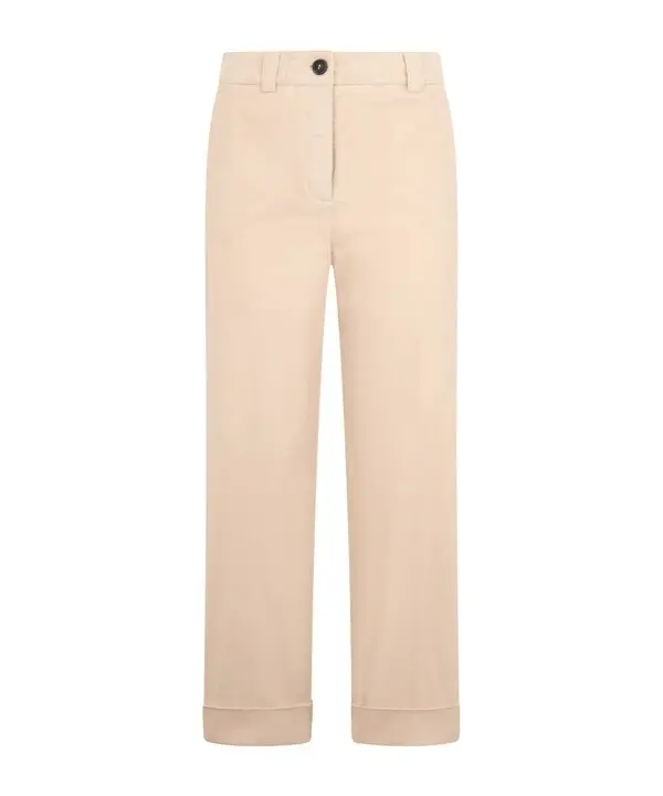 Peserico Cropped Straight-leg Pants - Nude