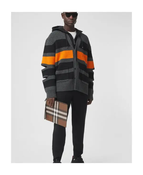 Burberry Check Pouch With Strap