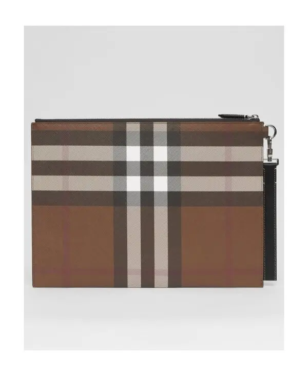 Burberry Check Pouch With Strap
